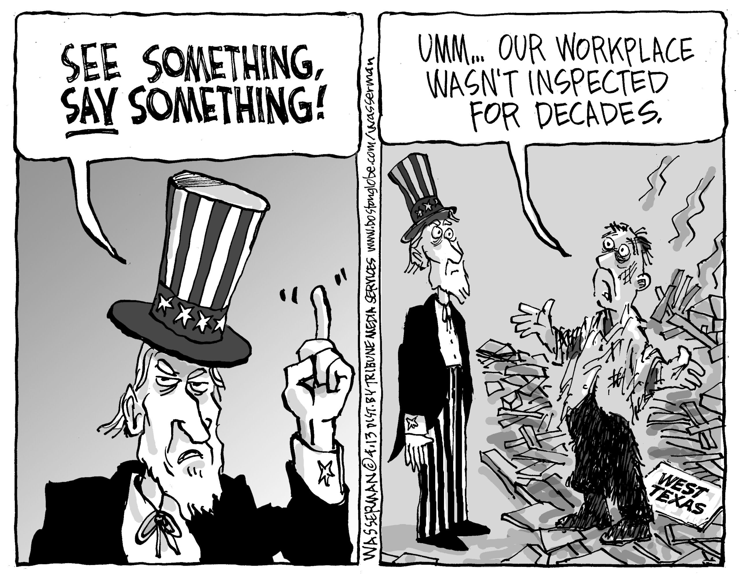 Cartoons by Dan Wasserman