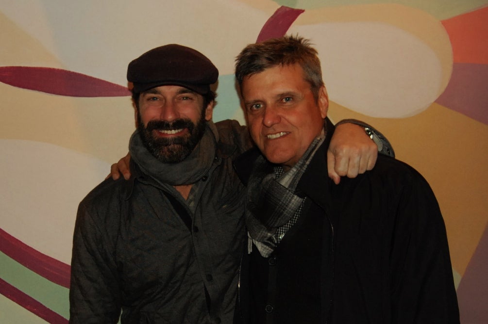 Jon Hamm celebrates a new Kings in Lynnfield