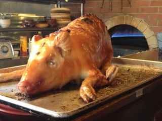 A traditional Spanish cochinillo at Taberna de Haro