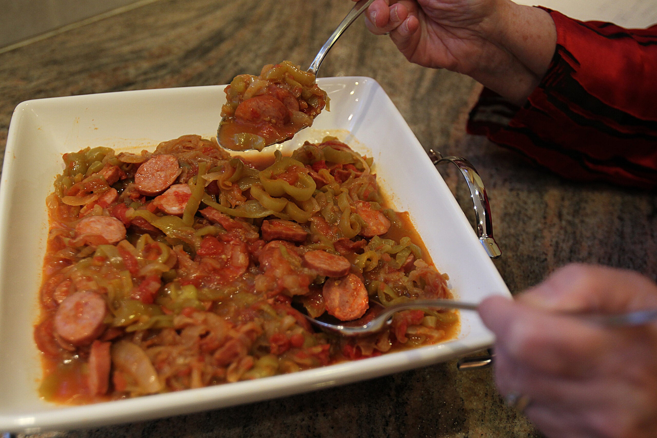 Recipe for Lecho with sausage