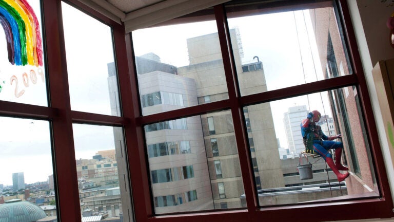 Spider-Man pays a visit to Children’s Hospital