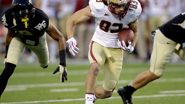 Alex Amidon sets season receiving record for Boston College