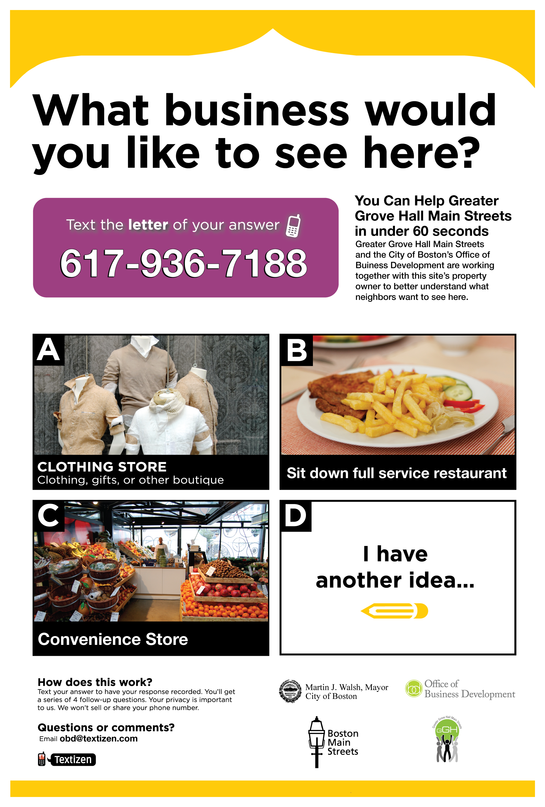 Boston test program lets residents send texts of ideas to fill ...