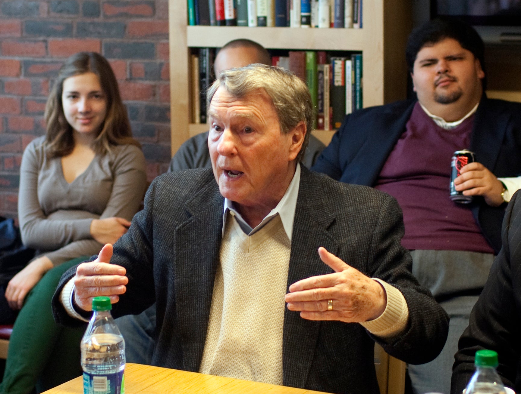Jim Lehrer schools them at Harvard