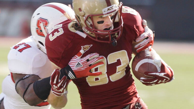 Boston College receiver Alex Amidon has healthy outlook