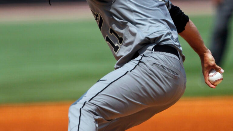 Vanderbilt University pitching phenom Tyler Beede, from Auburn, Mass ...
