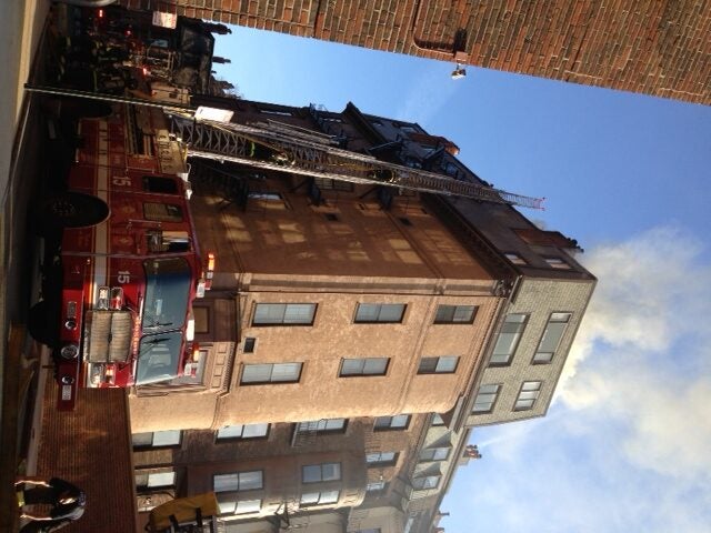 Firefighters battle blaze in Boston’s Back Bay section