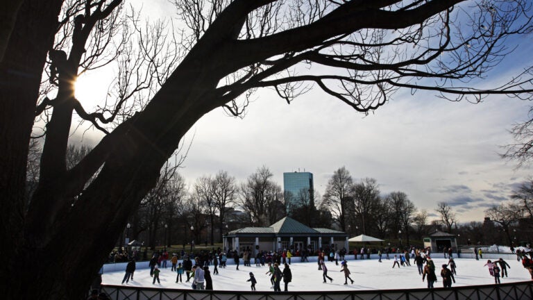 Boston Common’s Frog Pond Skating Rink Opened Saturday