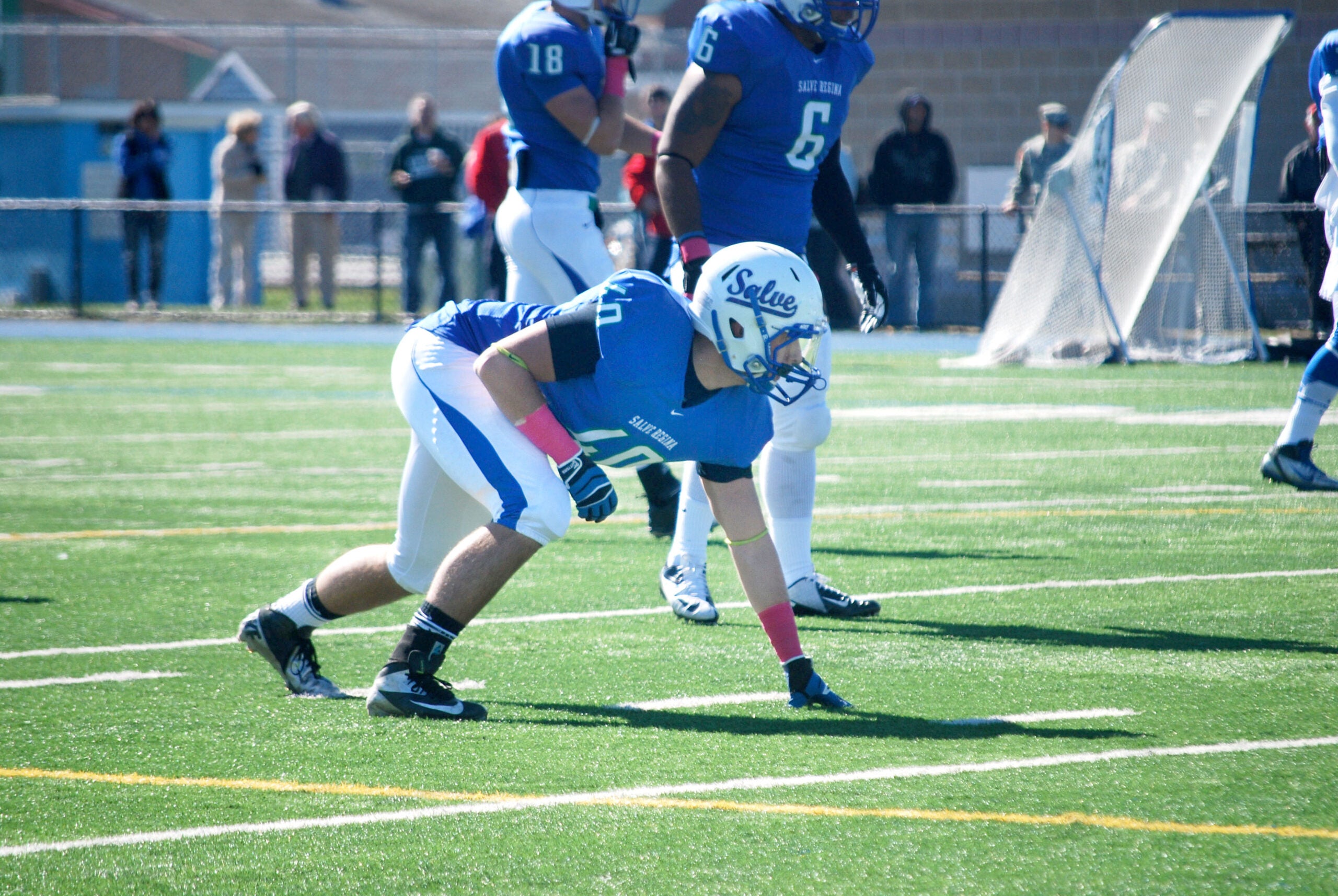 Kingston’s Gosselin stepping up on D for Salve Regina football