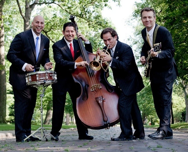 The Four Freshmen perform crooning harmonies at the Stoneham Theatre