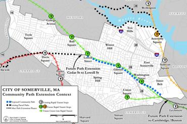 State to Build $39m Bike, Pedestrian Path Between Somerville, Boston