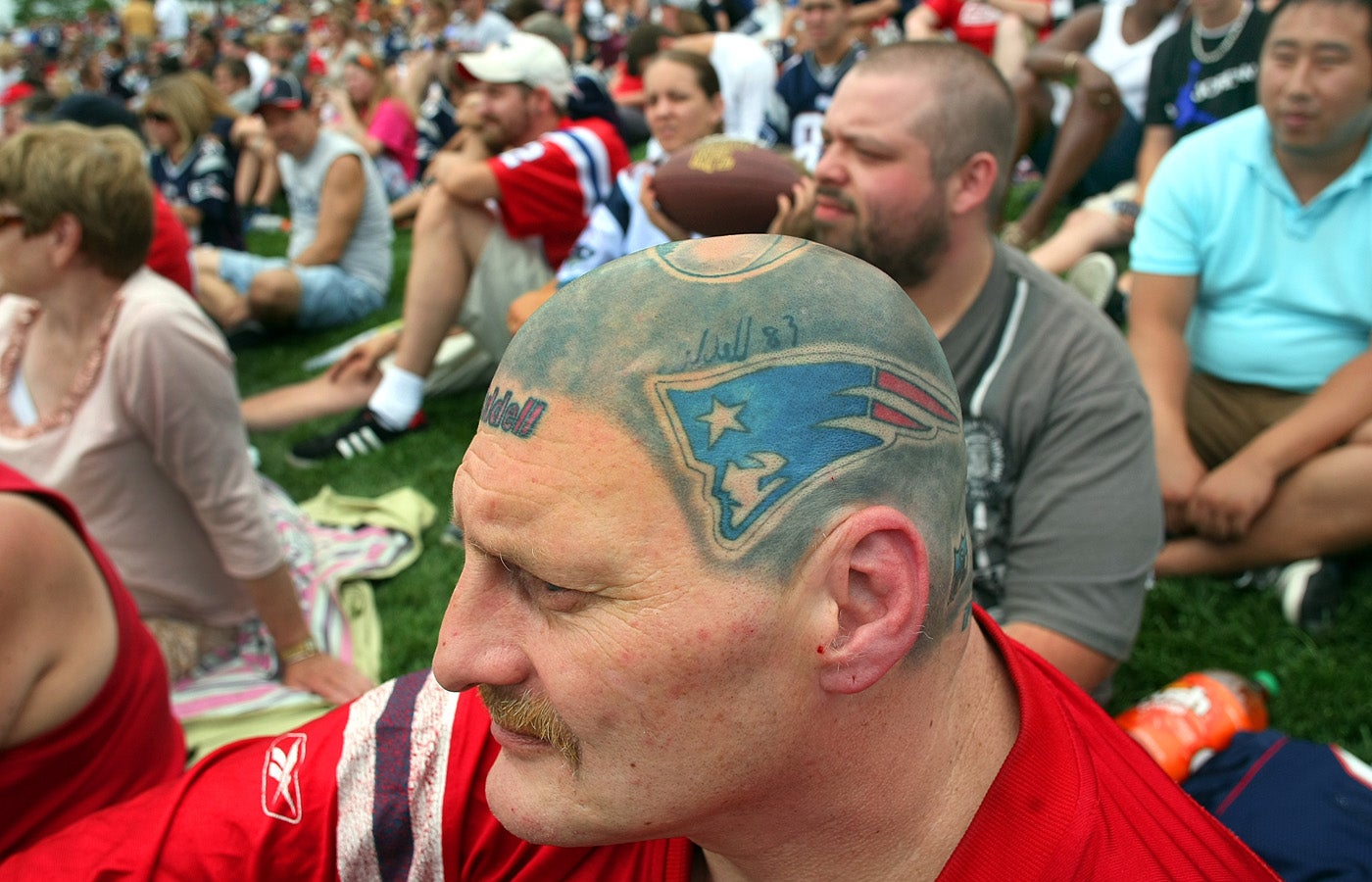 When it’s OK to be a grown man at a Patriots practice