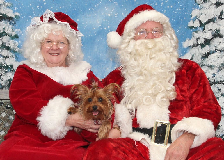 Where pets can pose with Santa around Boston