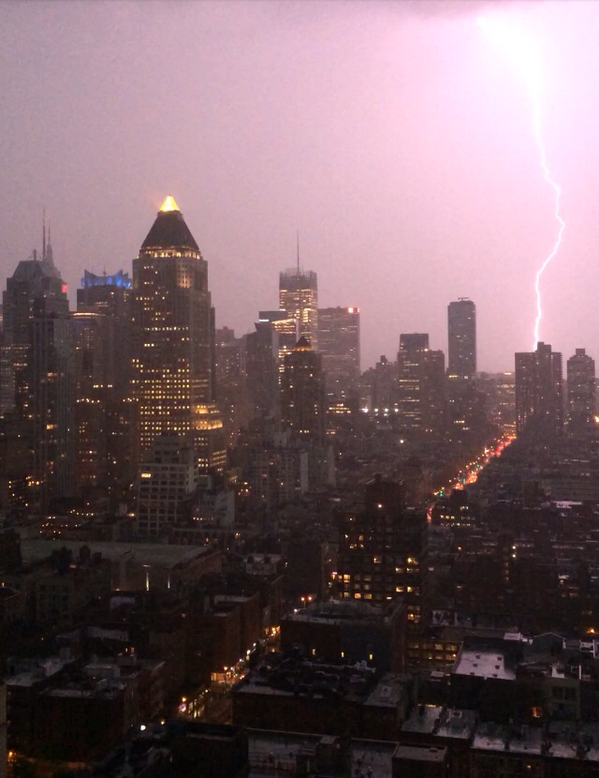 WATCH: Lightning Hits New World Trade Center Tower