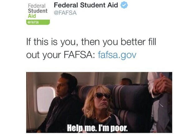 FAFSA Tweets ‘Help Me, I’m Poor,’ Twitter Responds
