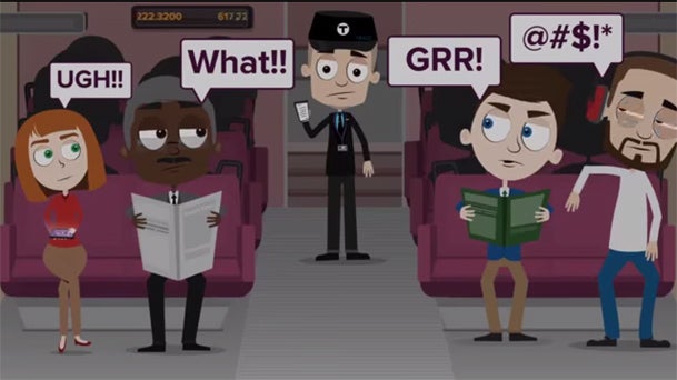 The T is Late Because of Leaves, Says Cute Cartoon