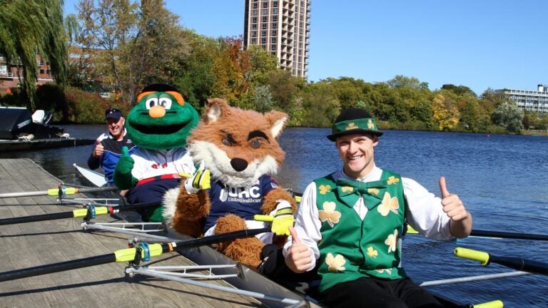 Boston Mascots Train for Head of the Charles