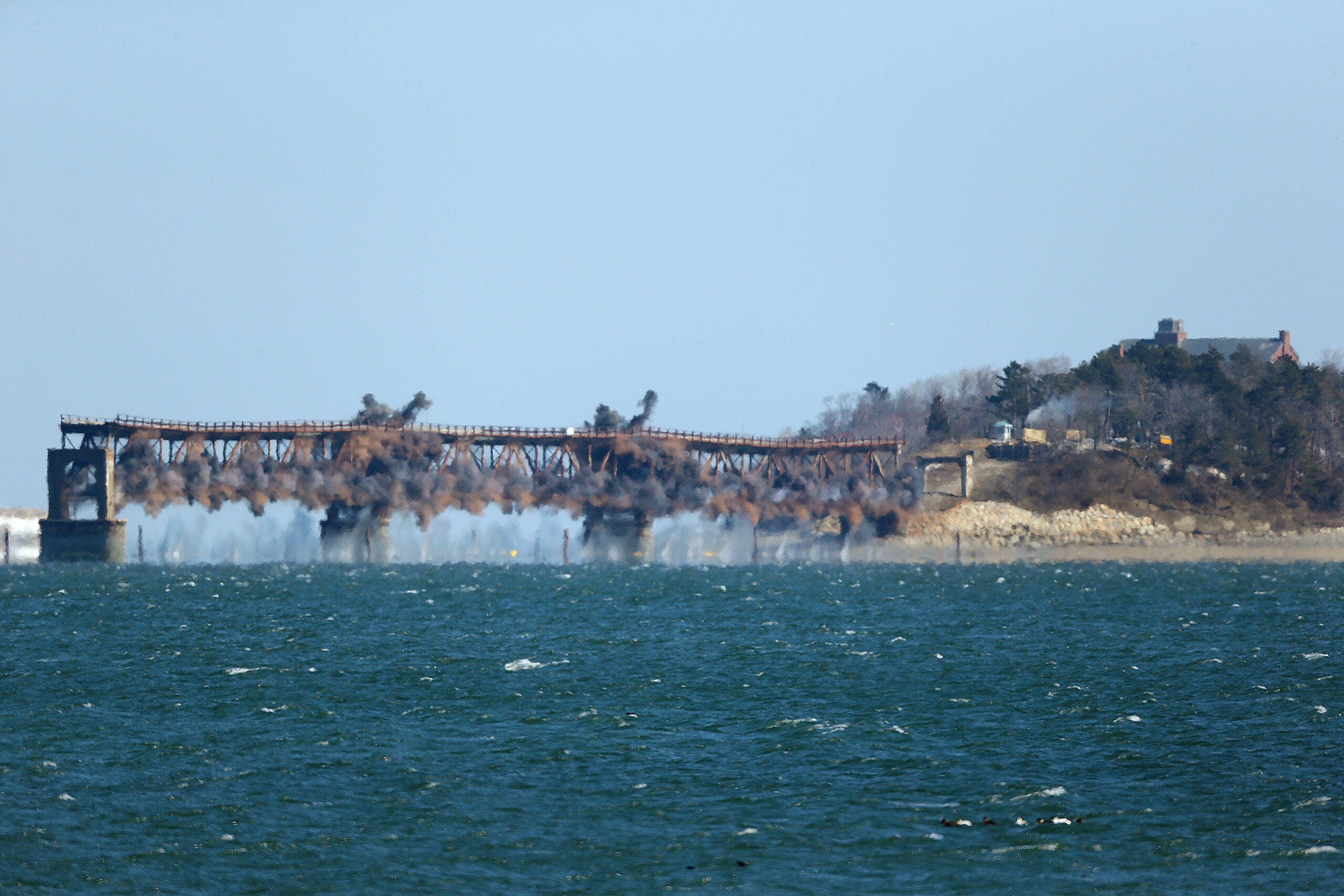 Detonations Begin for Long Island Bridge