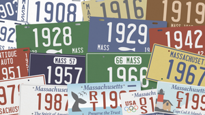Here’s a visual history of Massachusetts license plates