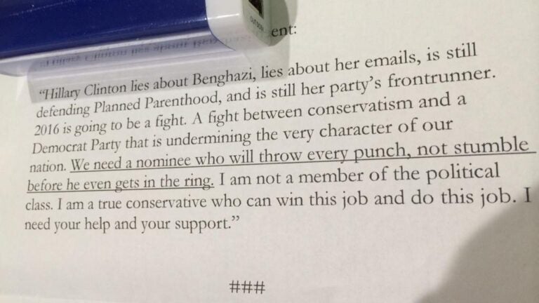 Did The Carly Fiorina Campaign Leave Her Debate Closing Statements On