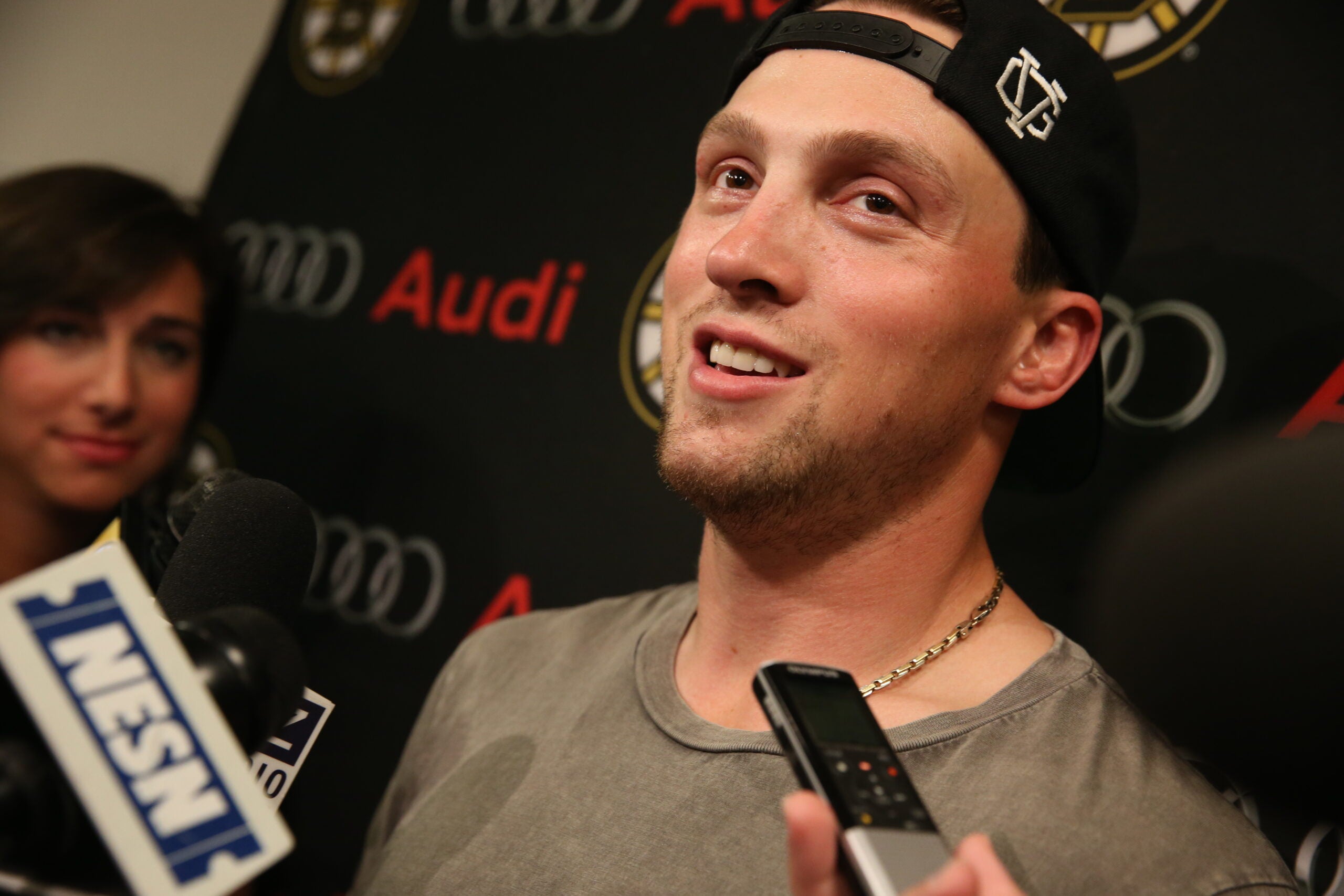 Matt Beleskey shows off his rigorous offseason workout