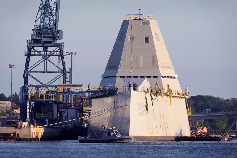 Navy’s top officer checks out destroyer being built at Bath Iron Works ...