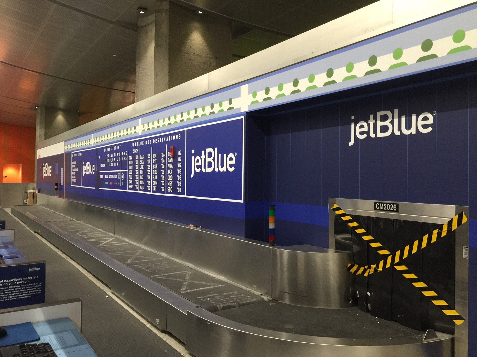 JetBlue brings ‘Blue Monster’ to Logan Airport as Fenway homage