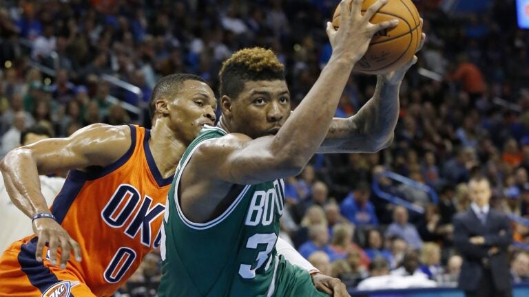 Marcus Smart outduels Russell Westbrook during career night