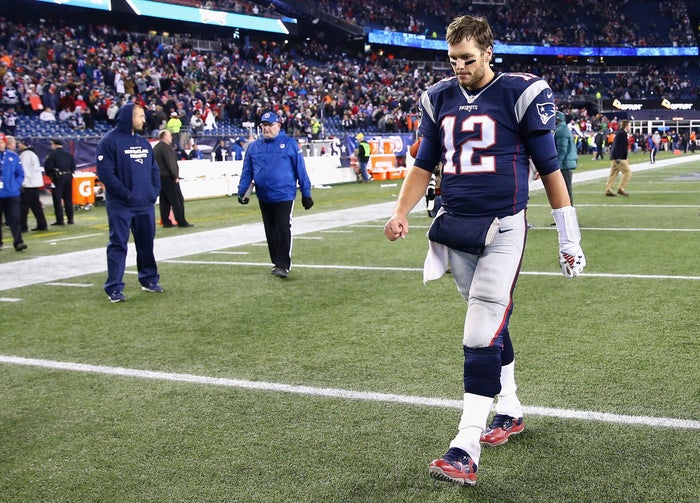 Watch 'Santa Gronk' tell the story of 'How the Grinch won six rings'