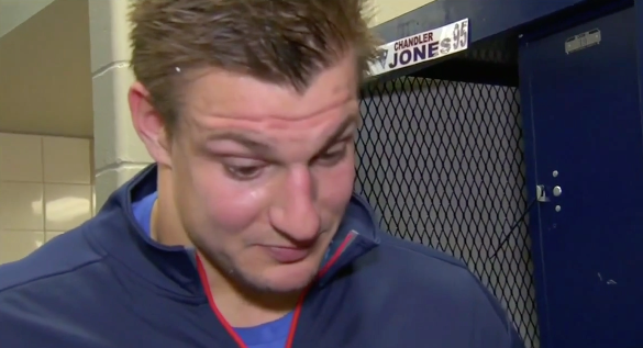 Rob Gronkowski tries, miserably fails to suppress his inner Gronk in ...