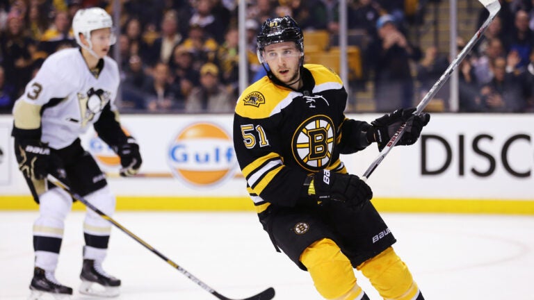 Streaking Ryan Spooner has seamlessly shifted positions