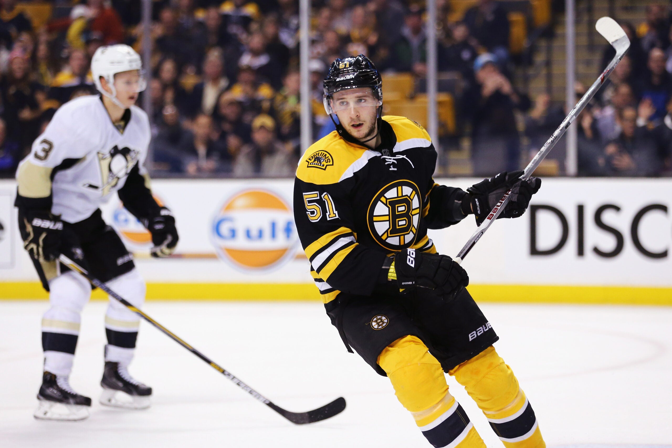 Streaking Ryan Spooner has seamlessly shifted positions