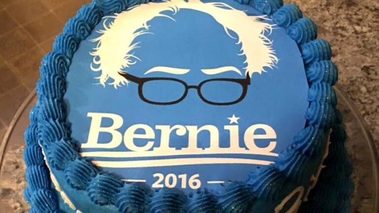 A Worcester mom baked this Bernie cake to celebrate her son’s voting ...