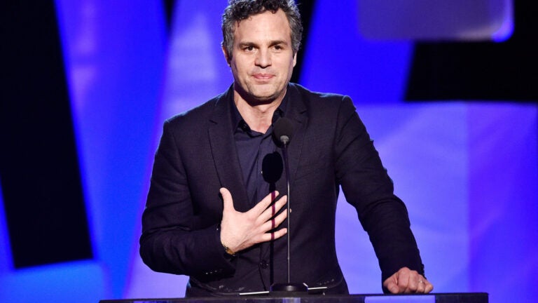 Mark Ruffalo, ‘Spotlight’ director protest sex abuse at Los Angeles ...