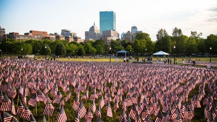 Boston's Memorial Day flag garden idea spreads across the U.S.