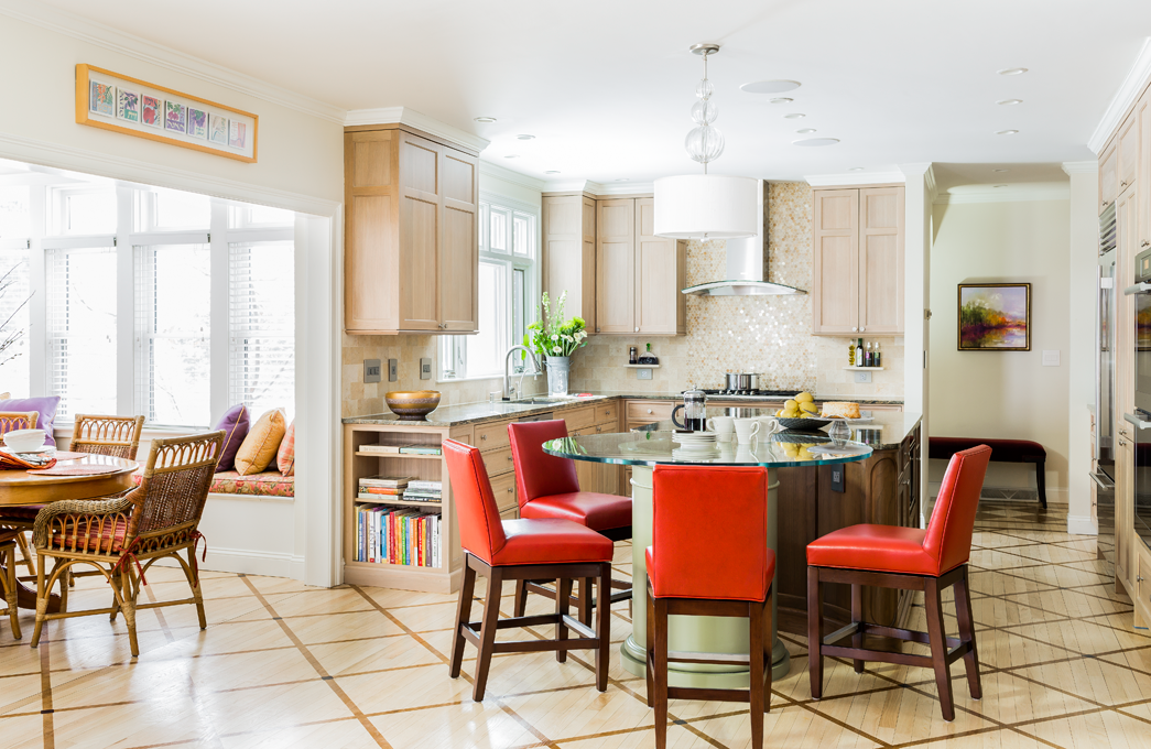 A one-of-a-kind kitchen design combines aesthetics and functionality ...