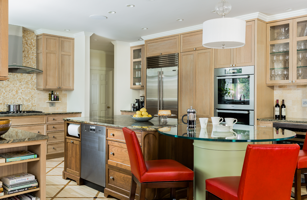 A one-of-a-kind kitchen design combines aesthetics and functionality ...