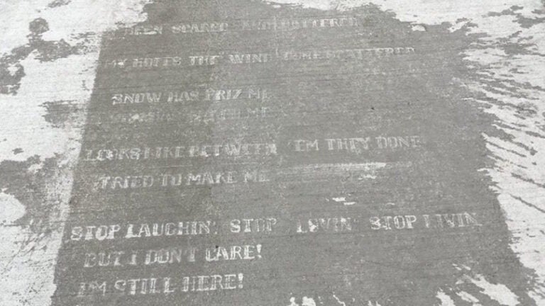Second round of secret poems hidden on Boston sidewalks unveiled