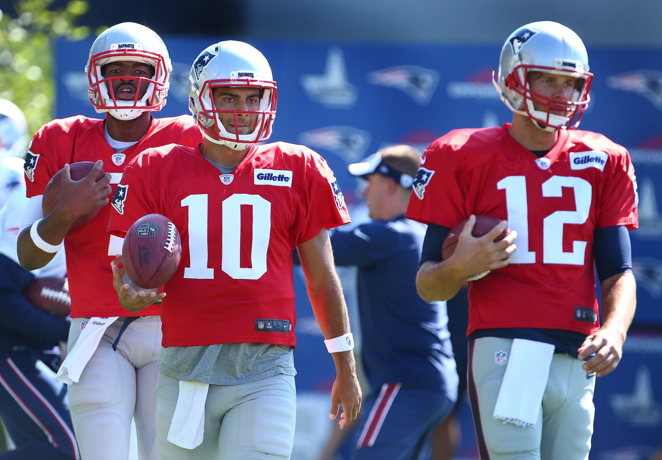 Here are the stats Patriots quarterbacks have put up at training camp