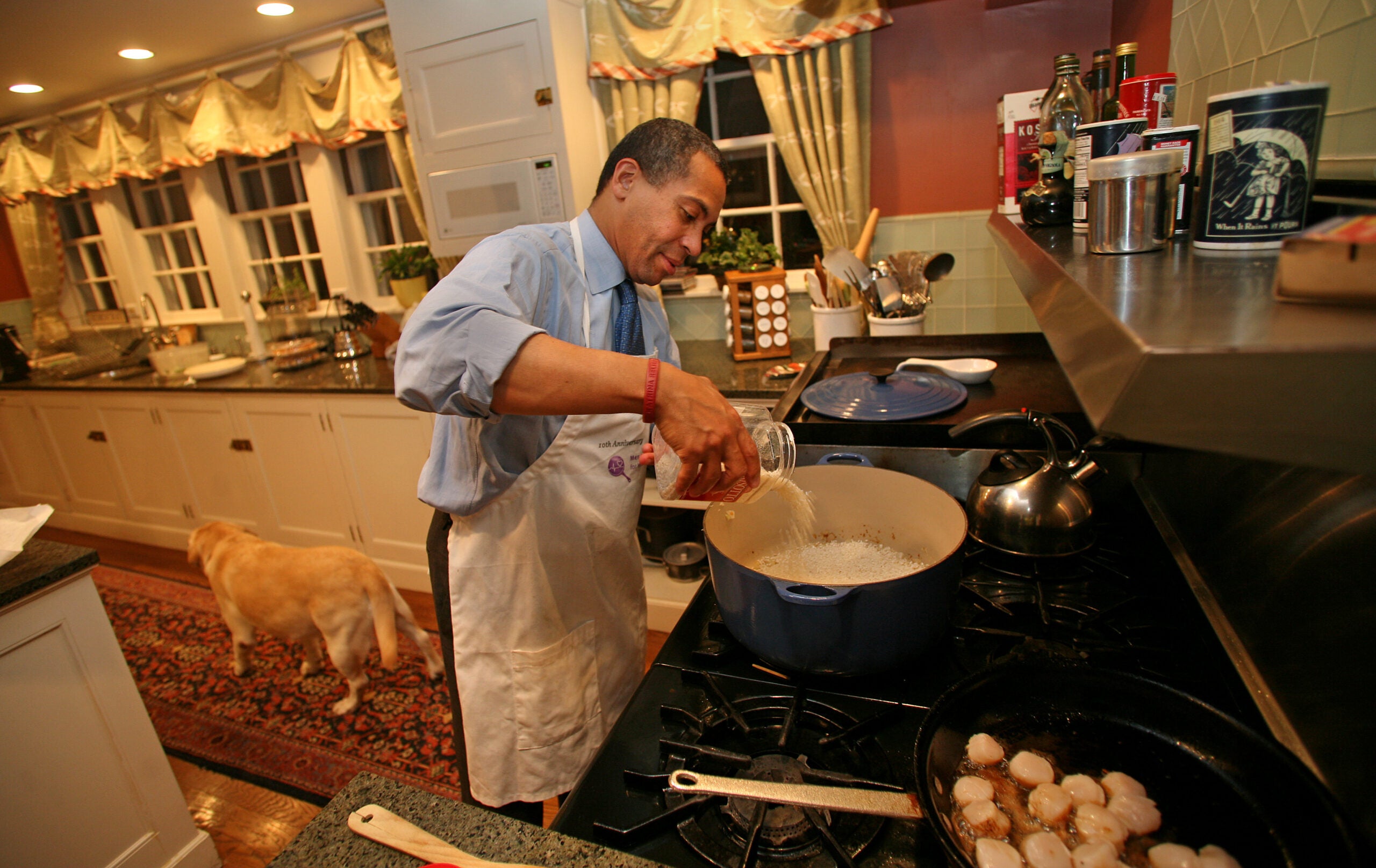 Want Deval Patrick to campaign for you? Bring some good food.