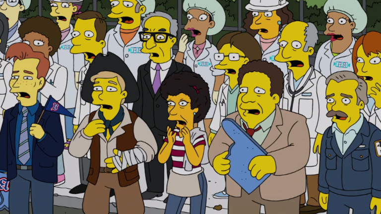 'The Simpsons' packed dozens of famous Bostonians into one scene