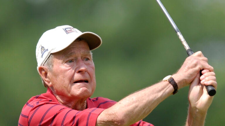 Former President George HW Bush golf items up for auction