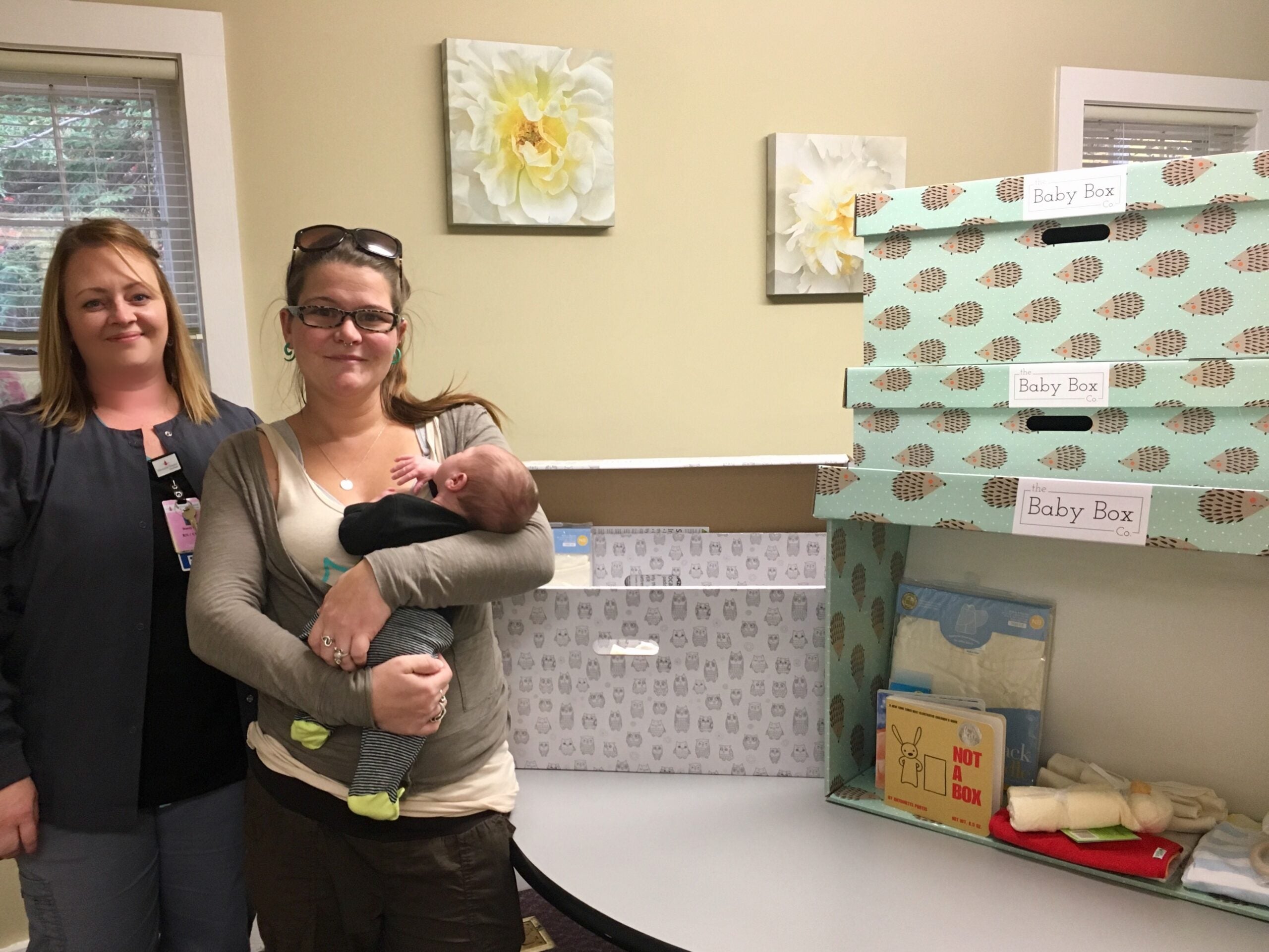 New Hampshire hospital sends newborns home with baby boxes