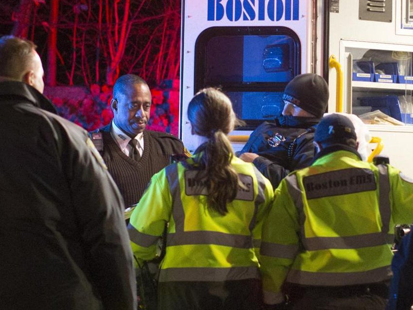 Suspect arrested in Boston after officers dragged, struck