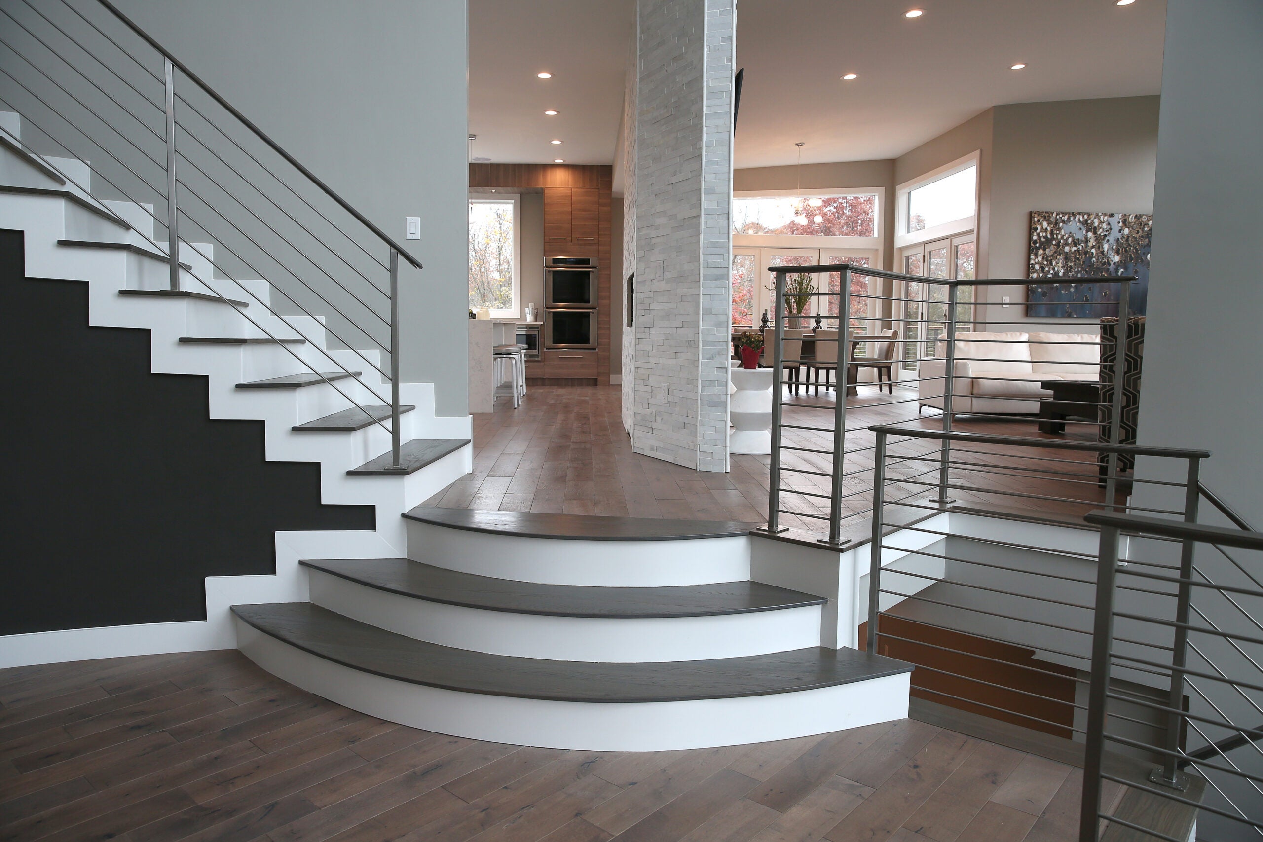 Home of the week: A three-level contemporary home in Sharon with floor ...