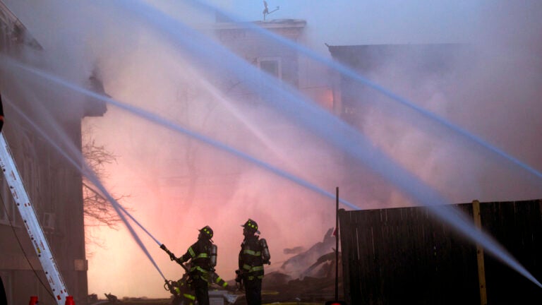 Massachusetts firefighters battle large Cambridge fire