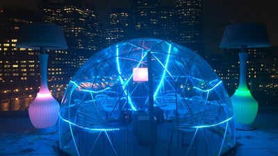 Sip cocktails inside an 'igloo' at this Seaport rooftop bar
