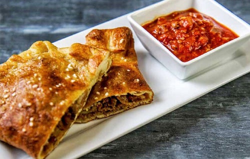 Eat this tonight: Philly cheesesteak pretzel calzone