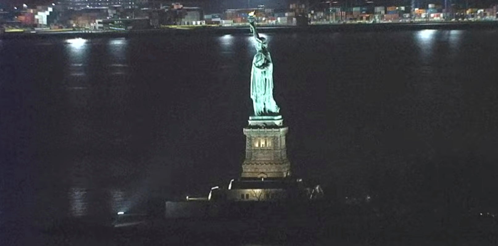 Lights out at Statue of Liberty for several hours