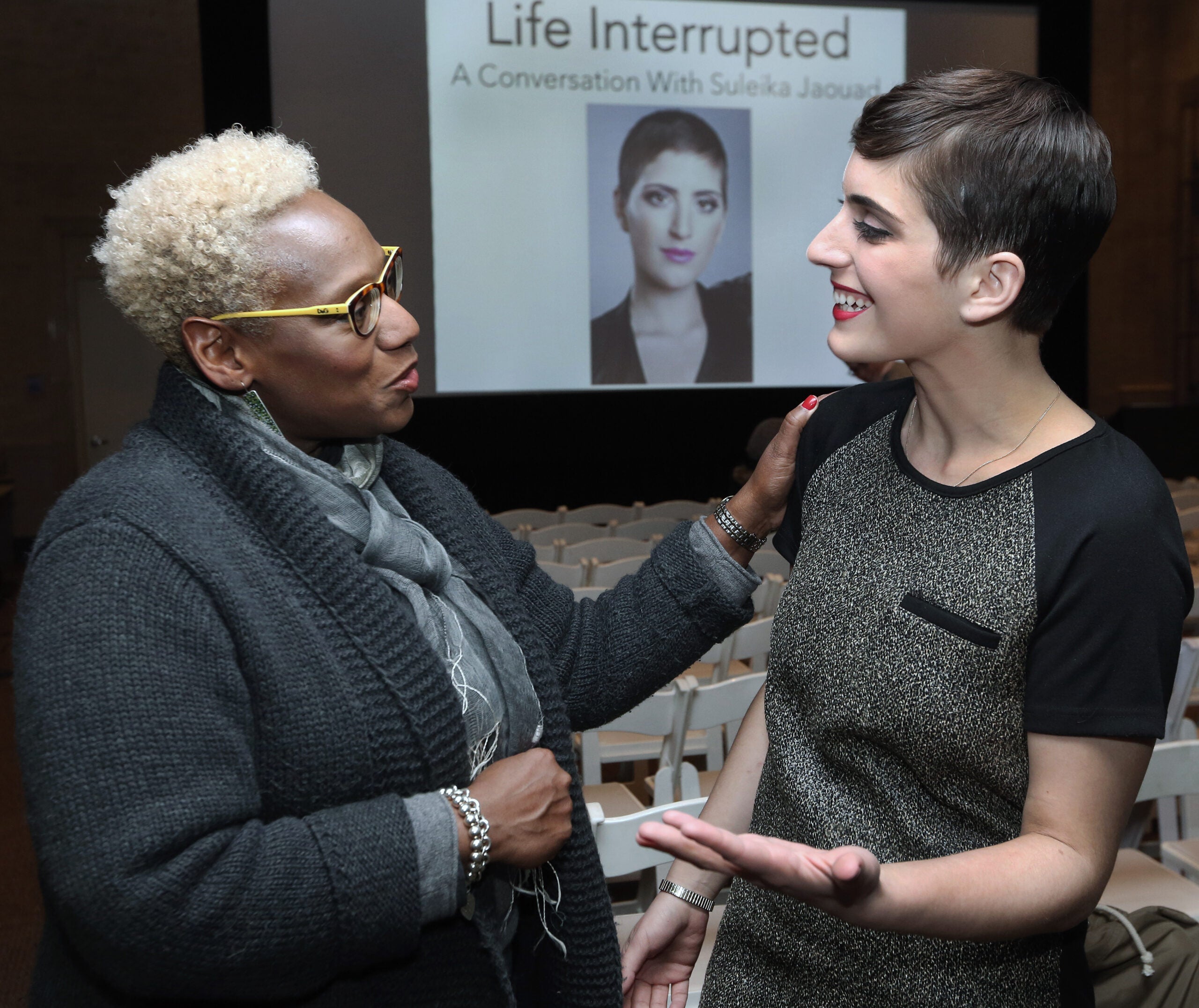 Suleika Jaouad shares her story with Emerson students